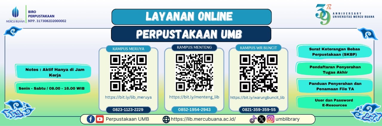 Beranda | Perpustakaan Universitas Mercu Buana